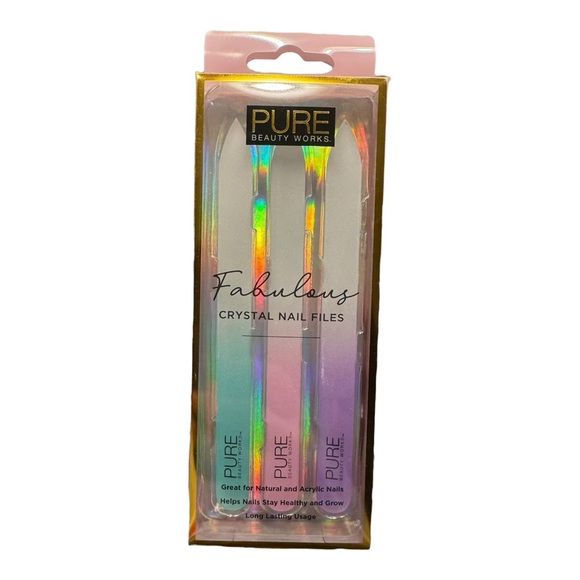 Pure Beauty Works | Makeup | Crystal Nail Files 3pack New | Poshmark
